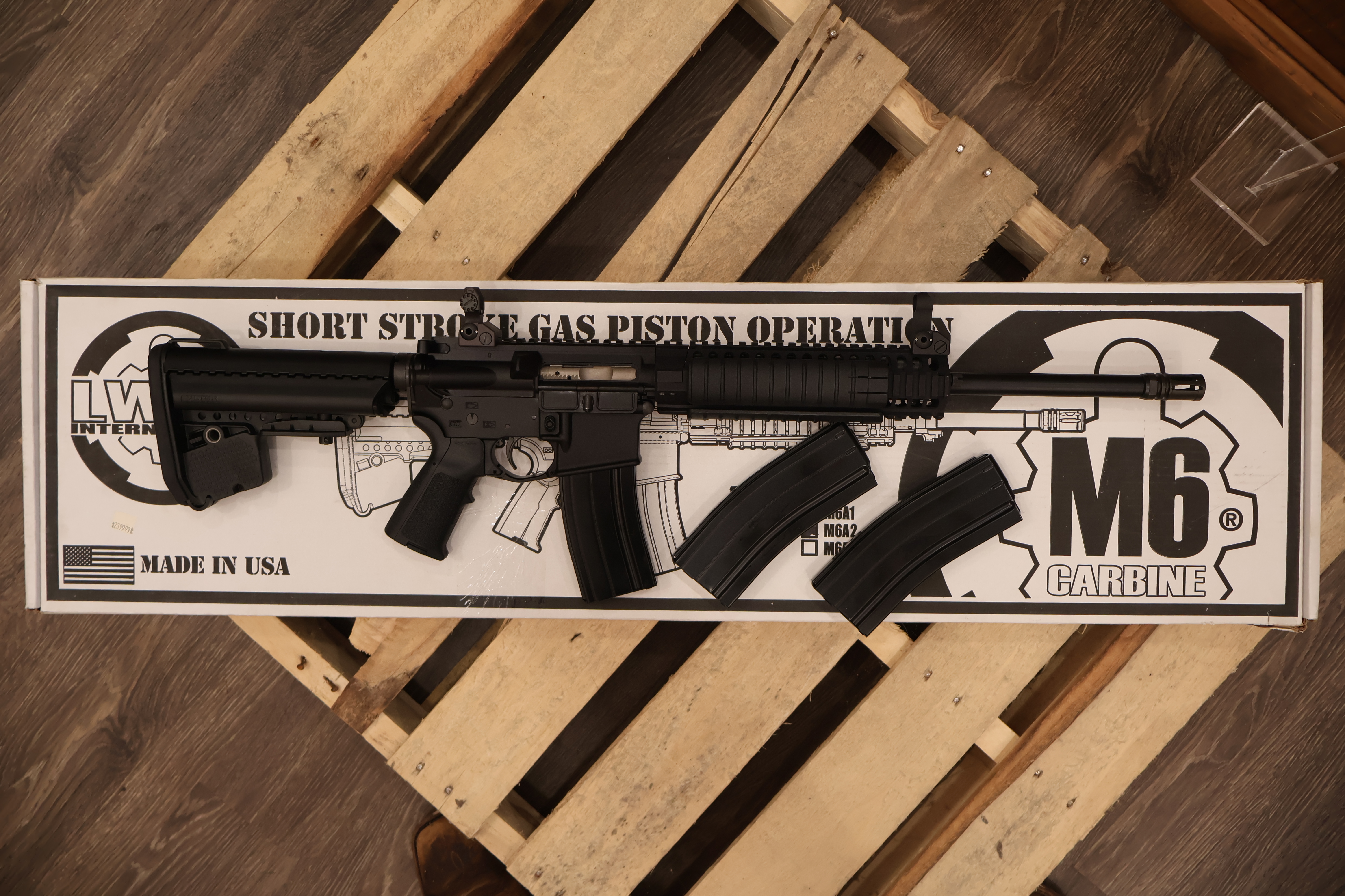 LWRC M6A2 AR-15 PISTON DRIVEN BLACK FINISH QUAD RAIL SKIRMISH 16" 6.8 ...